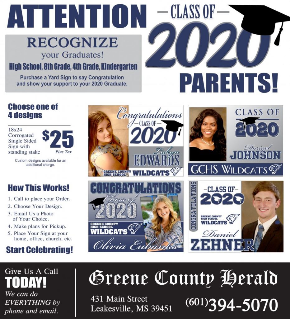 RECOGNIZE YOUR GRADUATES with a customized Class of 2020 lawn sign ...